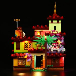 vonado led light kit compatible with lego encanto madrigal house 43202 (no model)，lighting kit compatible with lego encanto house building toys, creative diy light kit