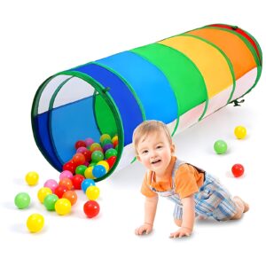 kids play tunnel for toddlers, baby tunnel pop up tunnels for kids to crawl through collapsible toddler tunnel tent breathable mesh tube pet crawl indoor outdoor toy