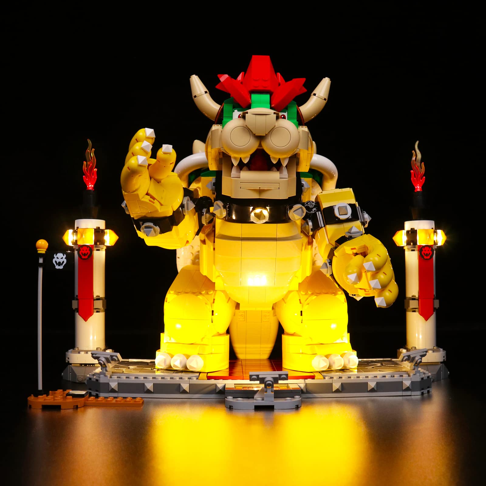 VONADO Led Light Kit Compatible with Lego The Mighty Bowser 71411 (No Model)，Lighting Kit Compatible with Lego 71411 Building Toys, Creative DIY Light Kit (Standard Version)