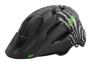 giro fixture ii mips mountain bike helmet for men, women, kids, and adults – matte black/white ripple, universal youth (50-57cm)