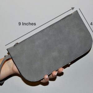 Faux Suede Wristlet Gray-Perfect match to Taylor Tote