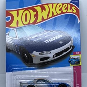 Hot Wheels 2022 - '95 Mazda RX-7 - Silver/Blue - Falken - HW Drift 2/5 - 177/250