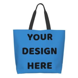 custom tote bag custom tote bags with you team logo text picture travel business women teacher personalized tote bag