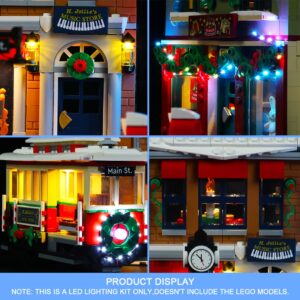 VONADO LED Light Kit Compatible with Lego Holiday Main Street 10308, DIY Lighting Compatible with Lego Christmas Building Toy Set (NO Lego Model,ONLY Lights)