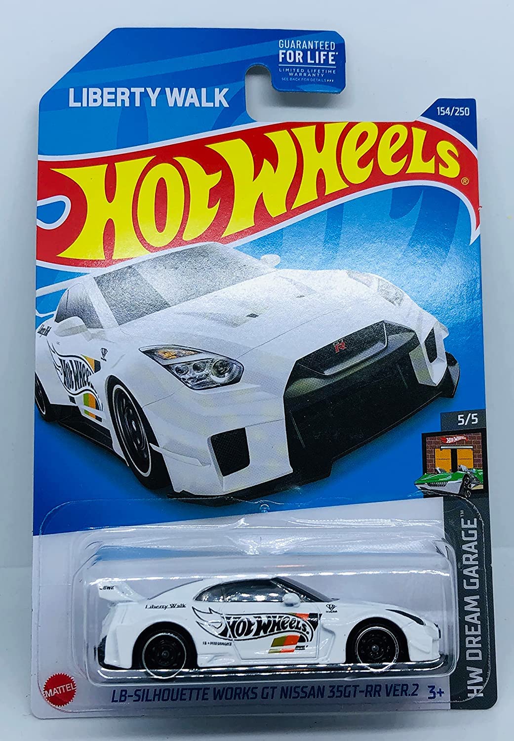 Hot Wheels 2022 - LB-Silhouette Works GT Nissan 35GT-RR Ver.2 - White - HW Dream Garage 5/5 - 154/250