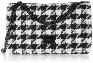 dkny magnolia shoulder bag, black/white