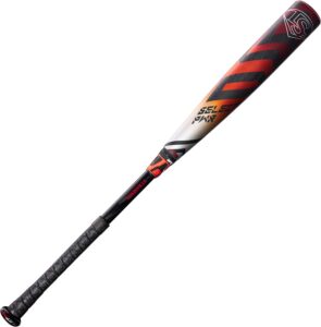 2023 louisville slugger select pwr™ (-3) bbcor baseball bat - 33"/30 oz,red/orange/silver