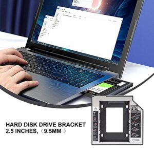 SOLUSTRE Braces Hard Ssd Laptop Accessories Disk .mm Holder Practical Machine Bay -state Case Drive Hdd Inches Tray Bracket Enclosure Kickstand