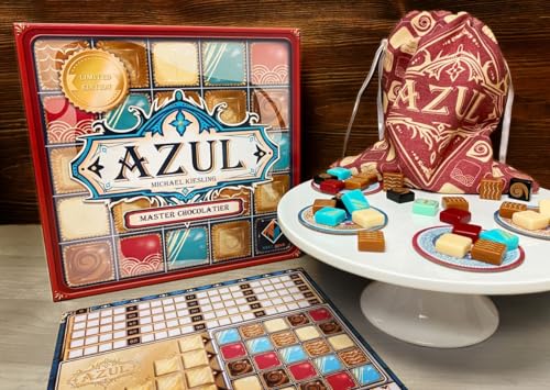 Azul Master Chocolatier Board Game - Craft the Ultimate Chocolate Selection! Tile-Placement Strategy Game for Kids and Adults, Ages 8+, 2-4 Players, 30-45 Minute Playtime, Made by Plan B Games