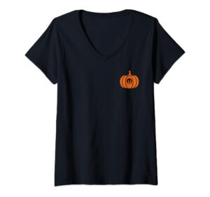 womens mopar pumpkin logo v-neck t-shirt