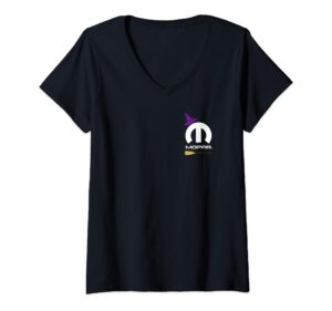 womens mopar witch logo v-neck t-shirt