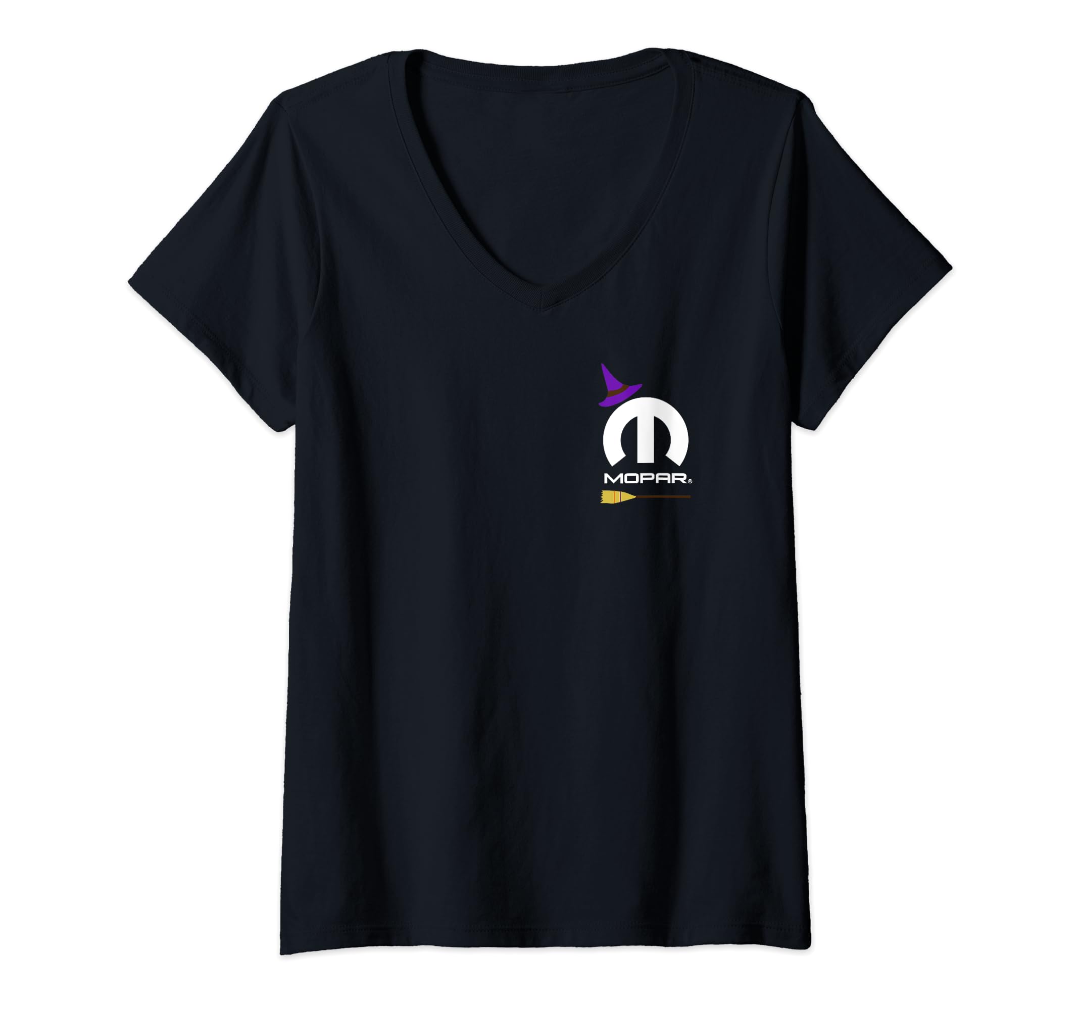 Womens Mopar Witch Logo V-Neck T-Shirt