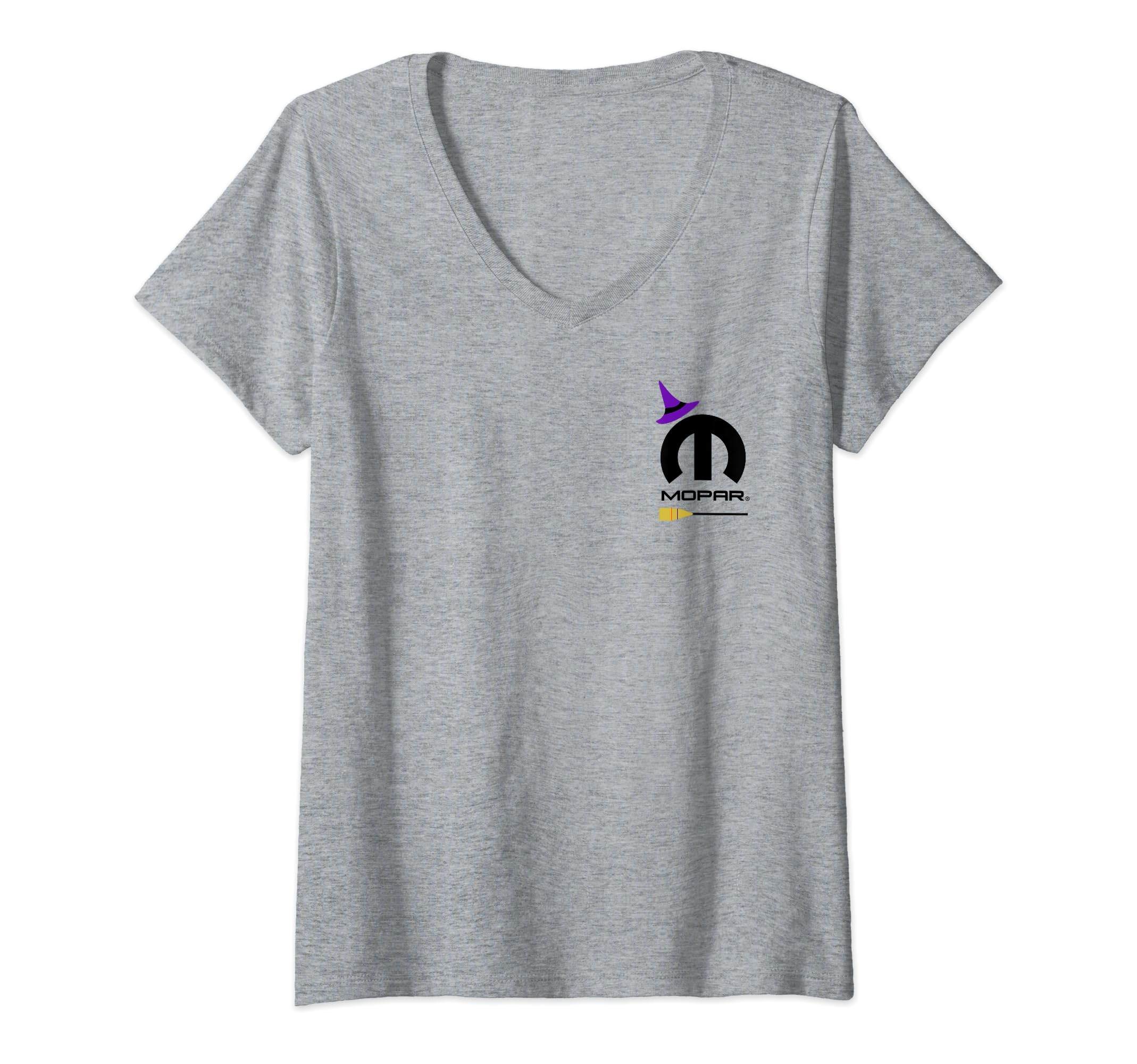 Womens Mopar Witch Logo V-Neck T-Shirt