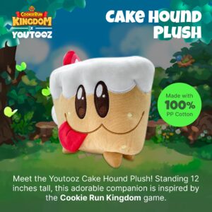 YouTooz Cake Hound Plush 1ft, Soft and Adorable Stuffed Cake Hound Plush from Cookie Run Kingdom Video Game Plush Collection