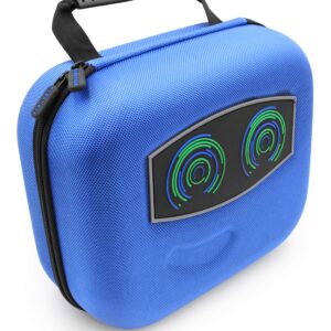 CASEMATIX Blue Toy Case Compatible with 4 VTech KidiGo NexTag Game System Arm Units and Accessories - Includes Travel Case Only