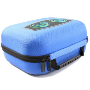 CASEMATIX Blue Toy Case Compatible with 4 VTech KidiGo NexTag Game System Arm Units and Accessories - Includes Travel Case Only