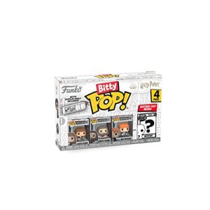 Funko Bitty Pop! Harry Potter Mini Collectible Toys 4-Pack - Hermione Granger, Rubeus Hagrid, Ron Weasley & Mystery Chase Figure (Styles May Vary)