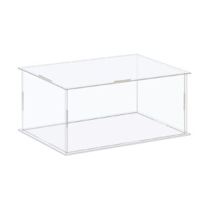 meccanixity acrylic display case box clear dustproof protection showcase 6.3x4.3x4.3 inch for collectibles display