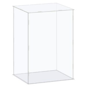 meccanixity acrylic display case box clear dustproof protection showcase 10x6.3x14.1 inch for collectibles display