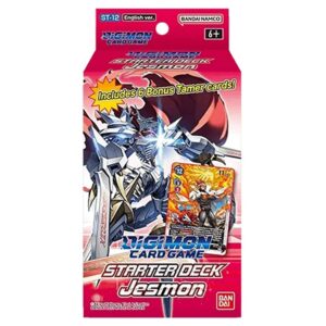 bandai namco entertainment digimon card game: jesmon starter deck, red, st-12