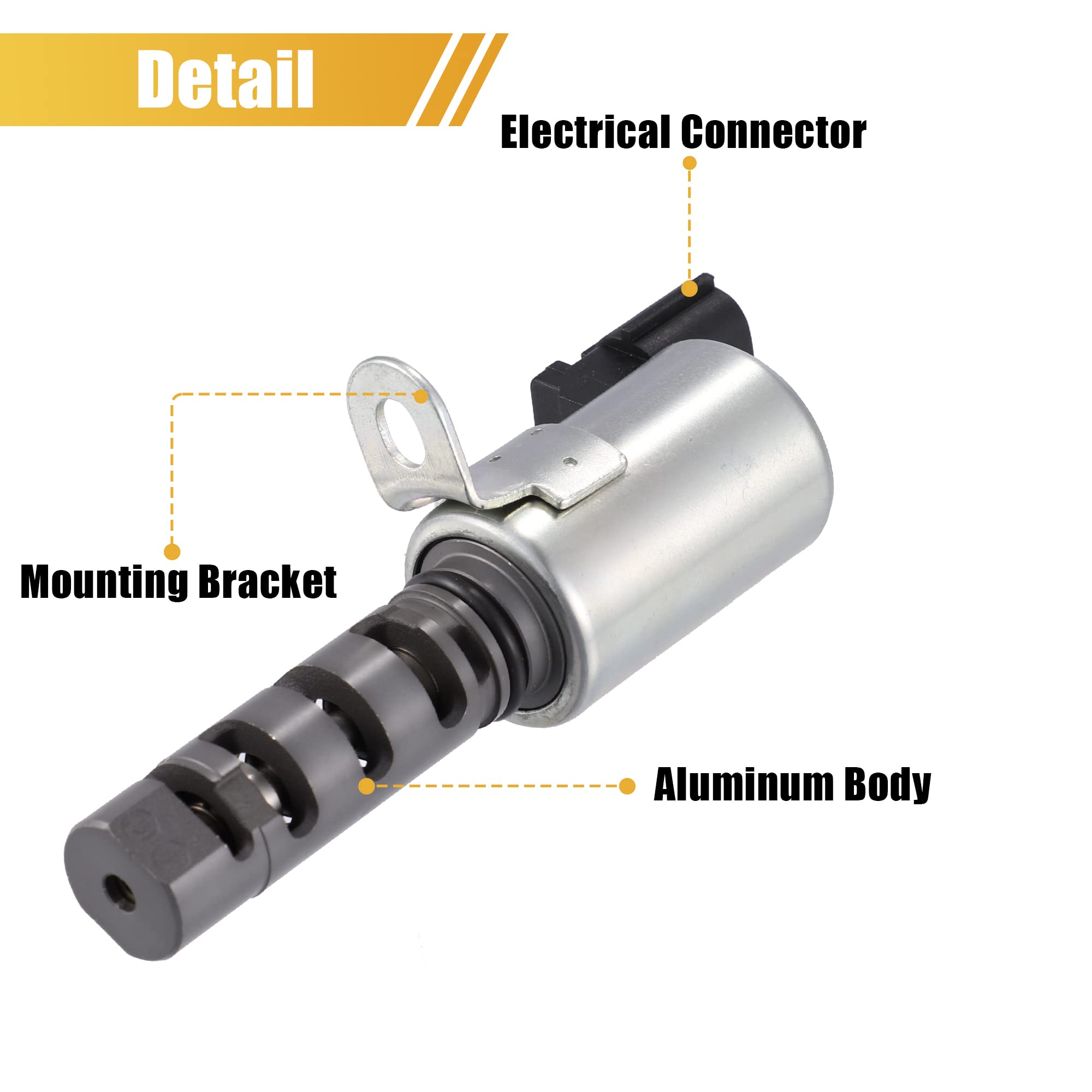 X AUTOHAUX 15330-22030 Camshaft Engine Oil Control Variable Valve Timing VVT Solenoid for Toyota Celica 2001-2002