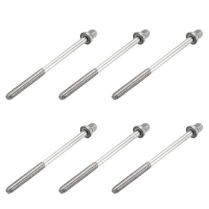 meccanixity drum tension rods 24mm x 90mm for bass drum hardware parts accessory pack of 6