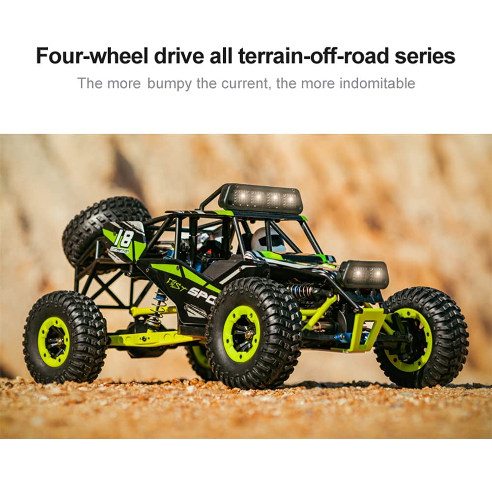 QIYHBVR Remote Control Car,1:12 Scale Fast RC Cars All Terrain,High Speed 50km/h Rock Crawler RC Truck 4x4 Off Road Waterproof 2.4 GHz Control Climbing Vehicle Gift for Kids Adults Boy RTR