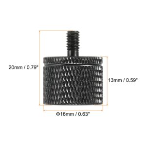 MECCANIXITY Mic Stand Adapter 1/4 Female to M4 Male Camera Screw Thread Adapter for Microphone Tripod Stand Black