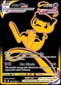 pokemon - mew vmax - tg30 - trainer gallery - lost origin - full art - black & gold holo foil card