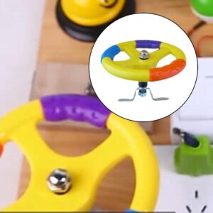 AMLESO Toy Car Steering Wheel Plastic Steering Wheel for Children Table Occupied