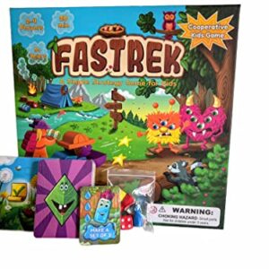 Fastrek - Trek to Campsite | Cooperative Board Game | 2-4 Player Strategy Game | Age: 5+