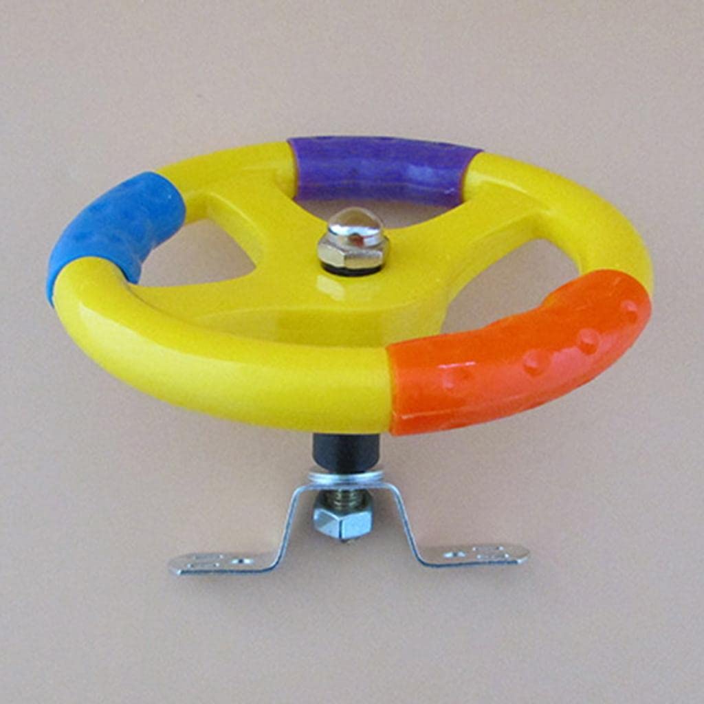 AMLESO Toy Car Steering Wheel Plastic Steering Wheel for Children Table Occupied