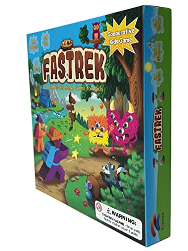 Fastrek - Trek to Campsite | Cooperative Board Game | 2-4 Player Strategy Game | Age: 5+