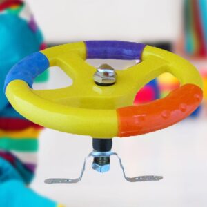 AMLESO Toy Car Steering Wheel Plastic Steering Wheel for Children Table Occupied