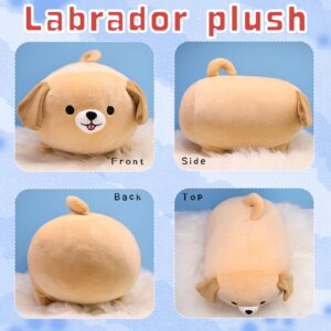 JIAJEGTGT Dog Plush Pillow, 15Inch Cute Big Dogs Stuffed Animal Toys, Soft Giant Sleeping Pillows, Dog Plushies Doll Toy Gift for Kids Girlfriend