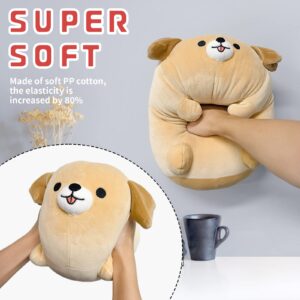 JIAJEGTGT Dog Plush Pillow, 15Inch Cute Big Dogs Stuffed Animal Toys, Soft Giant Sleeping Pillows, Dog Plushies Doll Toy Gift for Kids Girlfriend