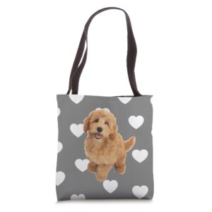 golden doodle dog theme baby gender neutral nursery room tote bag