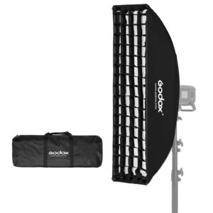 godox strip box 9x35in / 22x90cm strip softbox, bowens mount softbox compatible studio strobe ms300 sk400ii ad600 ad400 and vl150ii sl-60w sl60ii sl150iii sl300iii sz200bi led light (fw22x90 (1pcs)