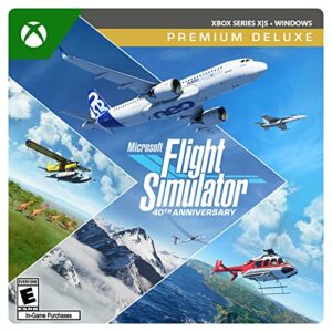 microsoft flight simulator 40th anniversary – premium deluxe – xbox series x|s, windows [digital code]