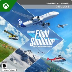 microsoft flight simulator 40th anniversary – deluxe edition – xbox series x|s, windows [digital code]