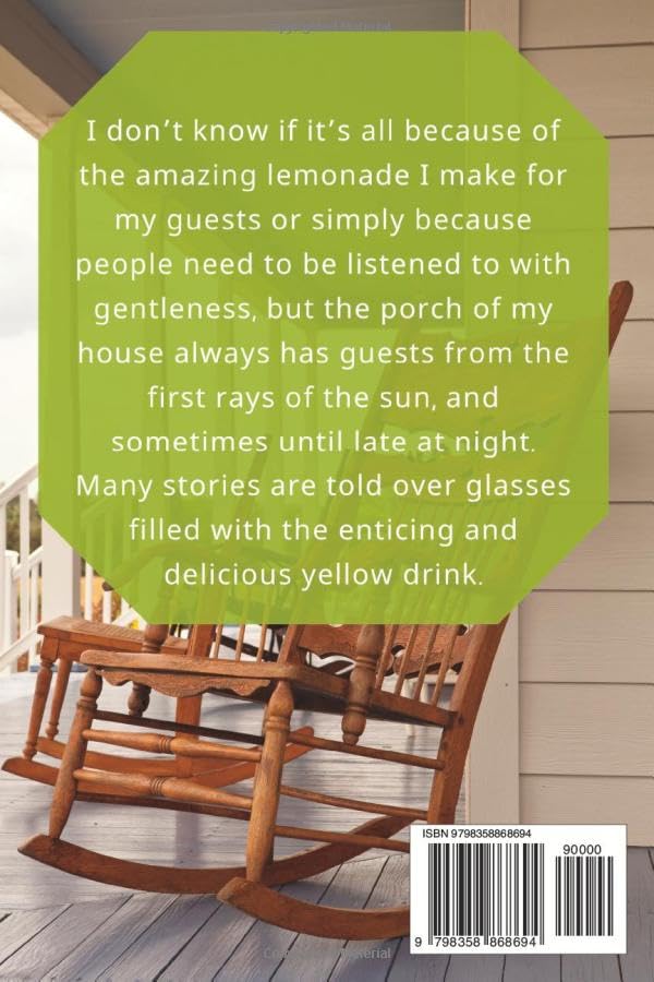 SHORT STORIES ON MY PORCH: Large Print Fiction Book for Seniors with Dementia and Alzheimer's Patients or People who Enjoy Feel Good Easy Reads. Perfect to Stimulate Memory. Relaxing Gift.