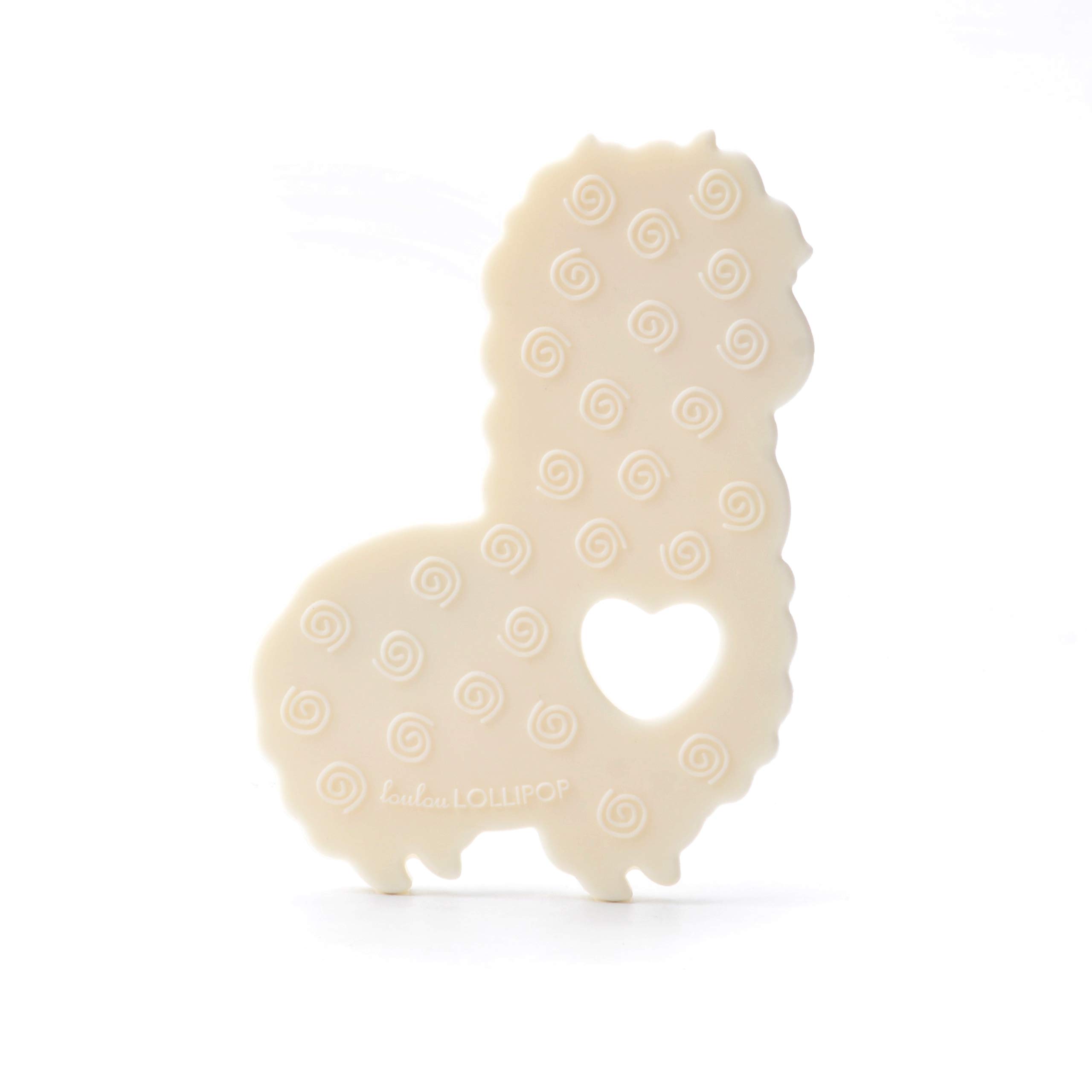 Loulou Lollipop Silicone Teether and Holder Clip Bundle Set - Llama/Sweetheart Multi