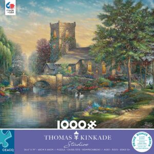 Ceaco - Thomas Kinkade - Willow Wood Chapel - 1000 Piece Jigsaw Puzzle