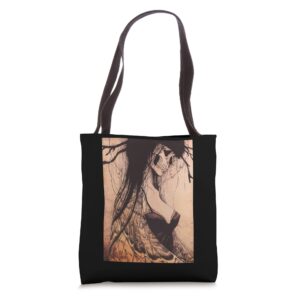 dark art grunge gothic aesthetic horror tote bag