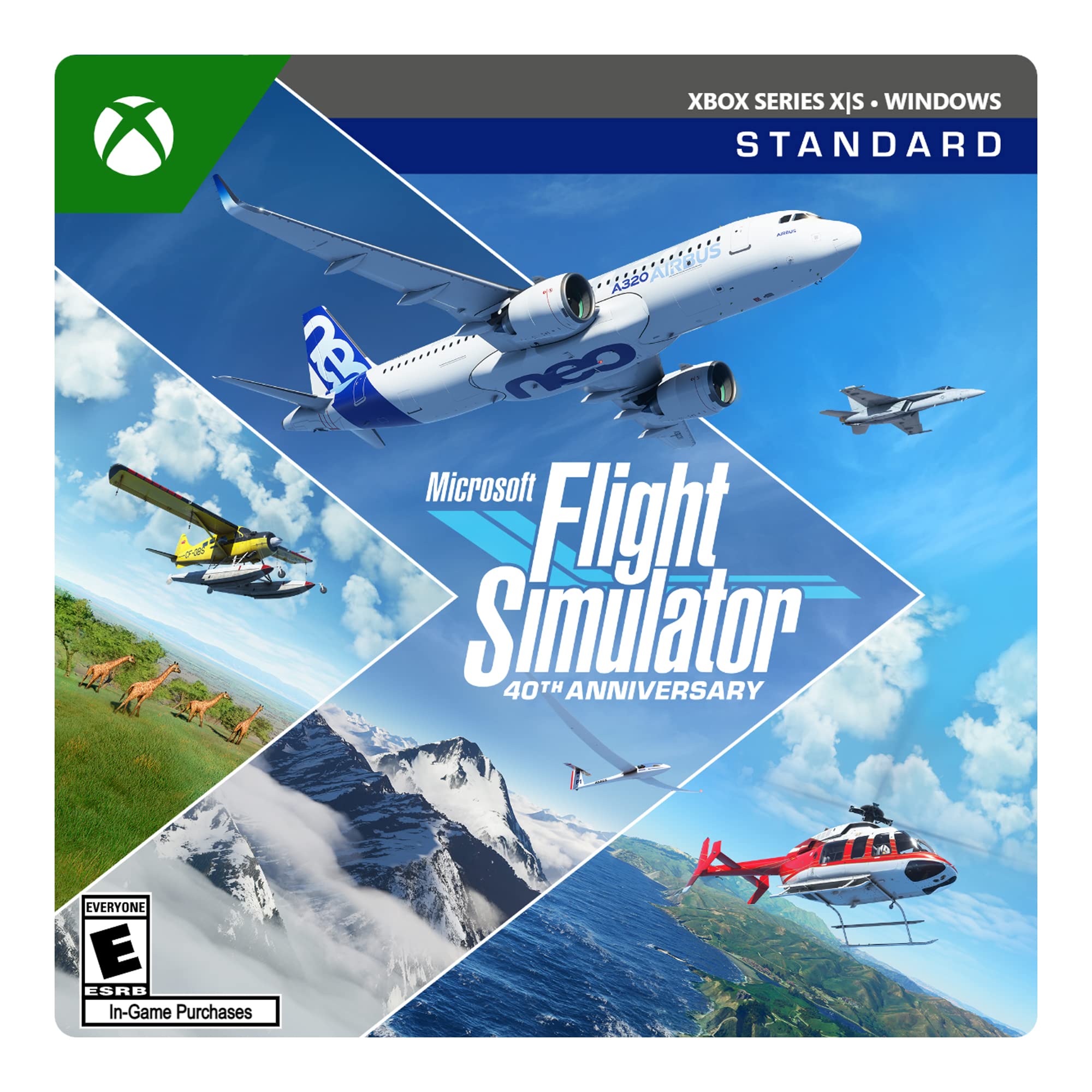 Microsoft Flight Simulator 40th Anniversary – Standard Edition – Xbox Series X|S, Windows [Digital Code]