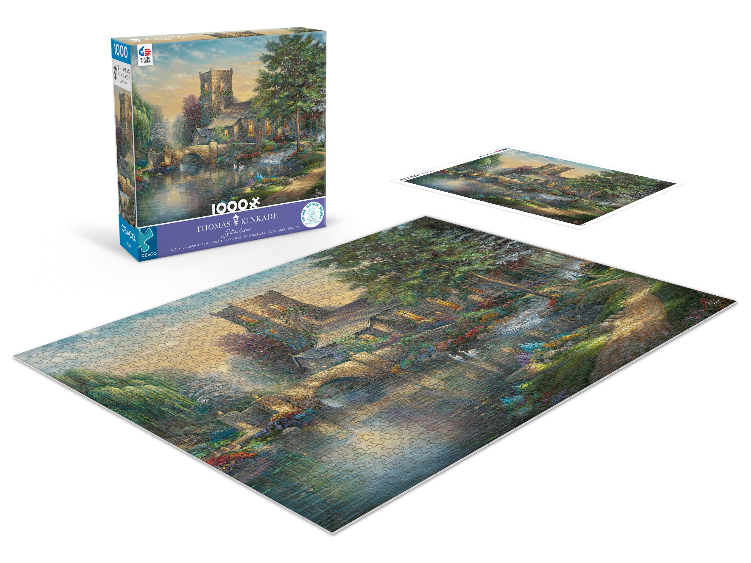 Ceaco - Thomas Kinkade - Willow Wood Chapel - 1000 Piece Jigsaw Puzzle