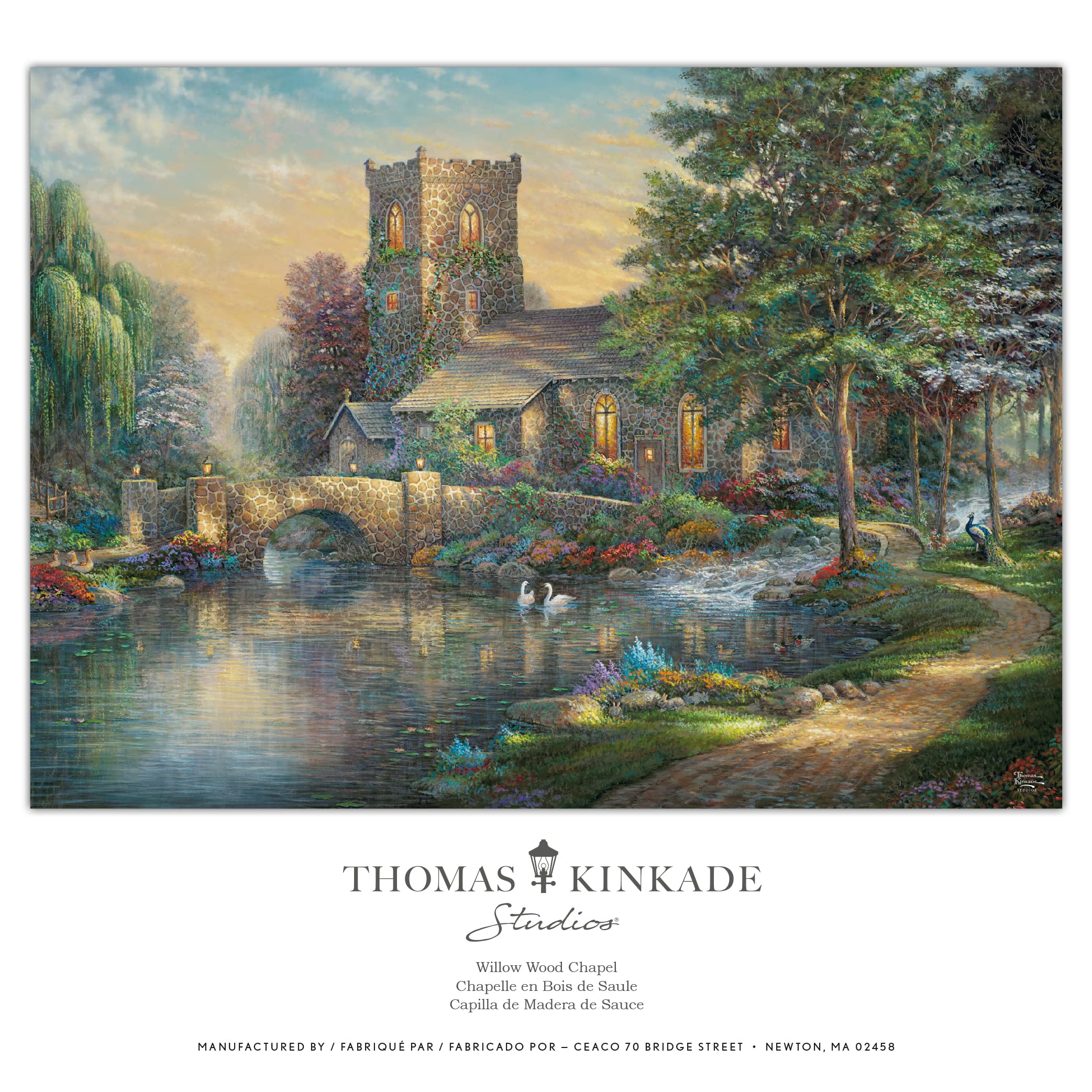 Ceaco - Thomas Kinkade - Willow Wood Chapel - 1000 Piece Jigsaw Puzzle