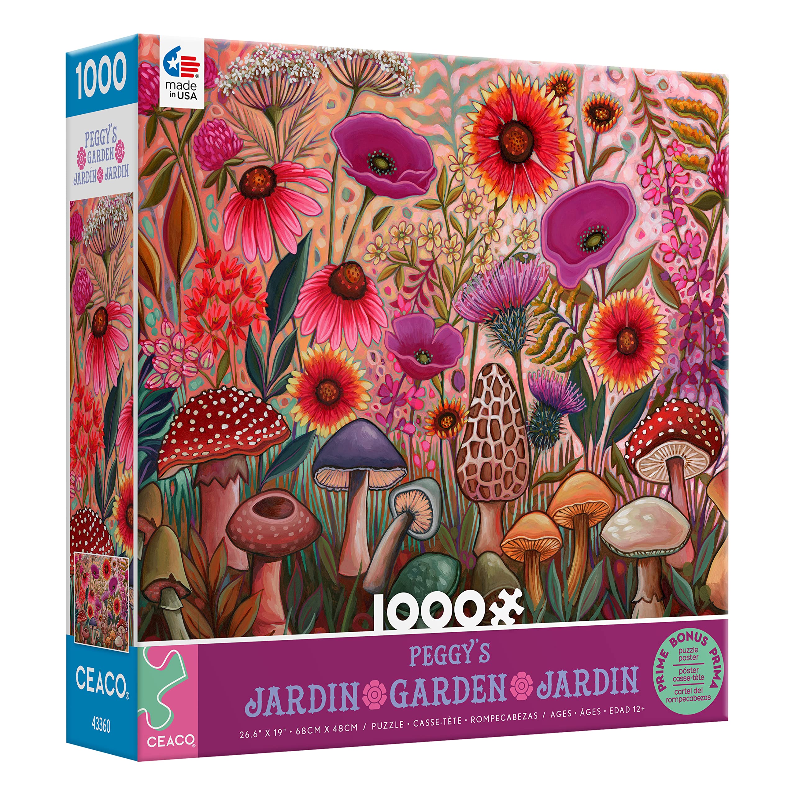 Ceaco - Peggy's Garden - Morel of The Story - 1000 Piece Jigsaw Puzzle