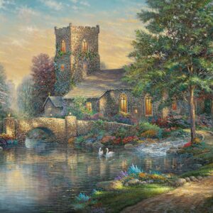 Ceaco - Thomas Kinkade - Willow Wood Chapel - 1000 Piece Jigsaw Puzzle