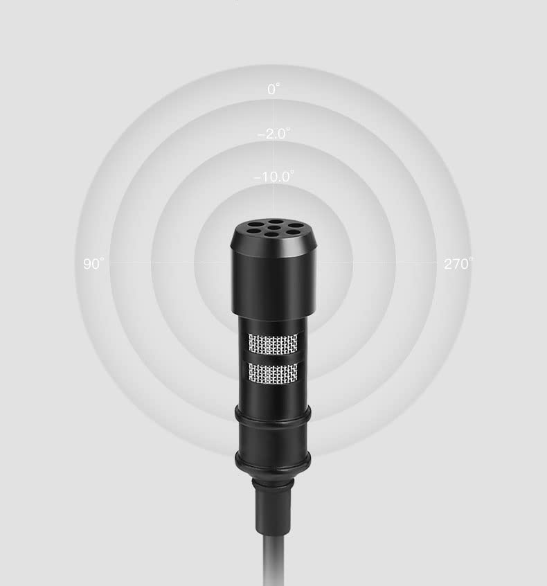 TBAKPU Microphone Professional for iPhone - Lavalier Lapel Omnidirectional Mic for iPad, iPod - Perfect for Audio & Video Recording, YouTube, Interview, Podcast, Vlogging